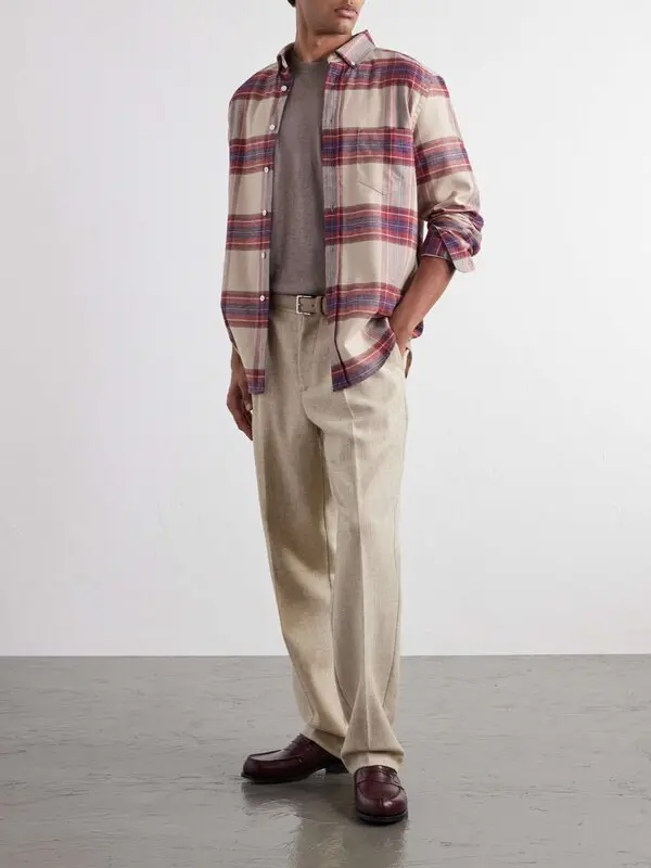 Portuguese Flannel Sabela Checked Cotton-flannel Shirt