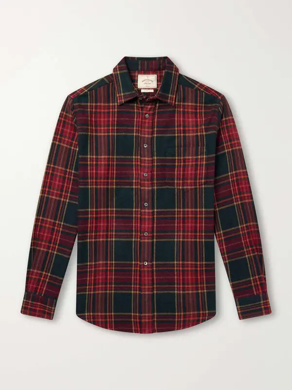 Portuguese Flannel Bravio Checked Cotton-flannel Shirt