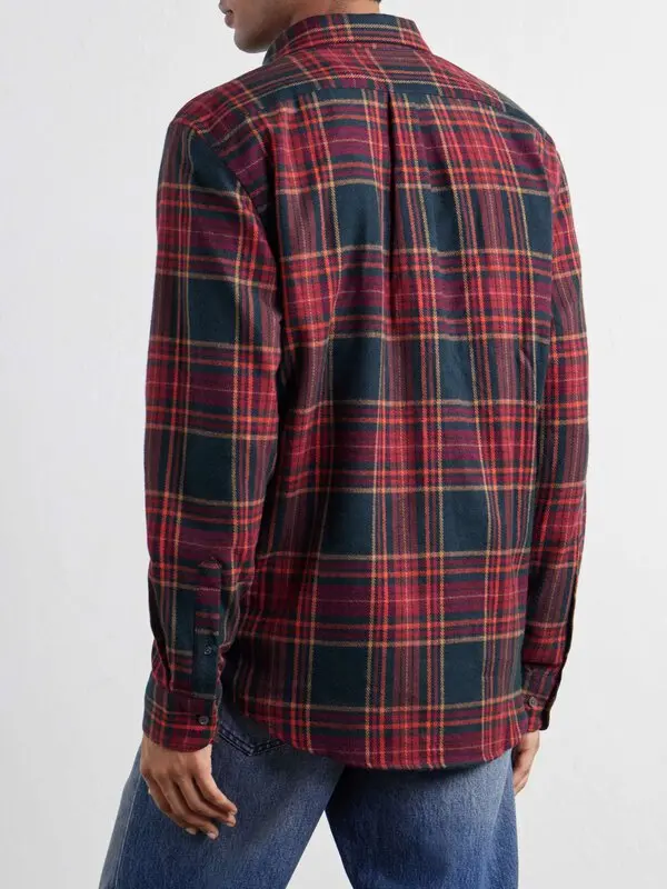 Portuguese Flannel Bravio Checked Cotton-flannel Shirt