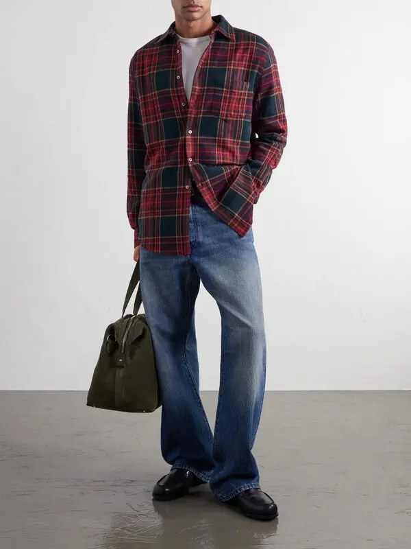 Portuguese Flannel Bravio Checked Cotton-flannel Shirt