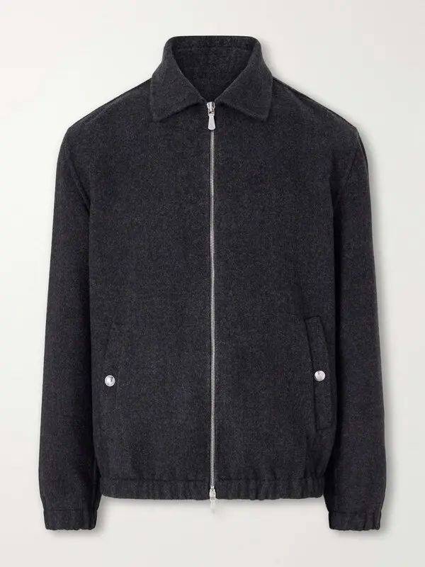 Eleventy Wool Bomber Jacket
