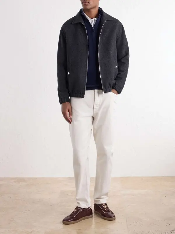Eleventy Wool Bomber Jacket