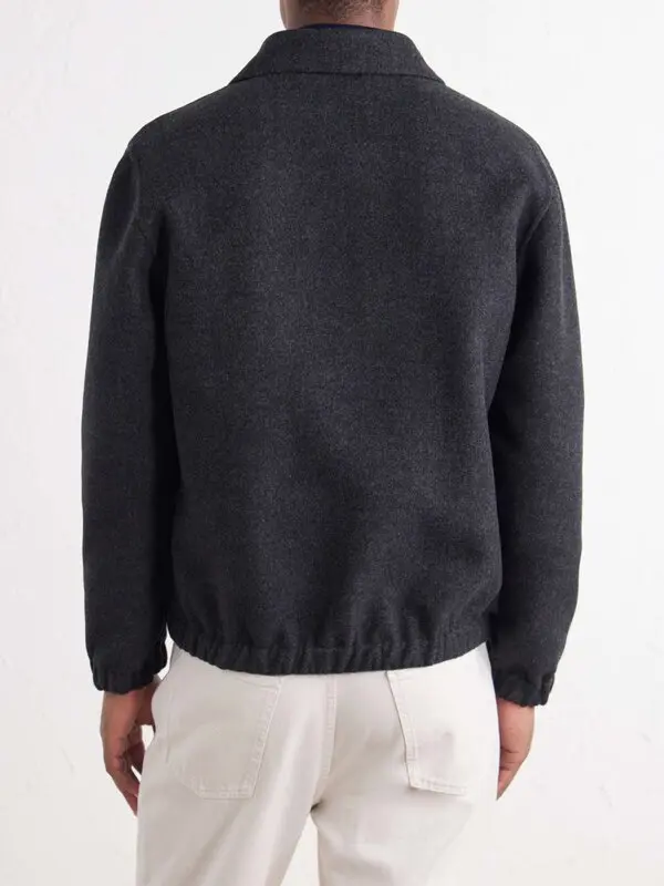 Eleventy Wool Bomber Jacket