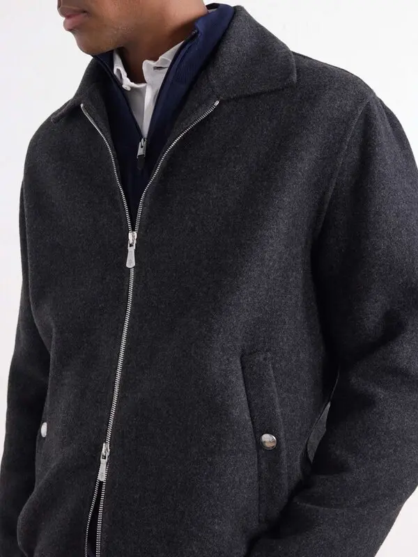 Eleventy Wool Bomber Jacket
