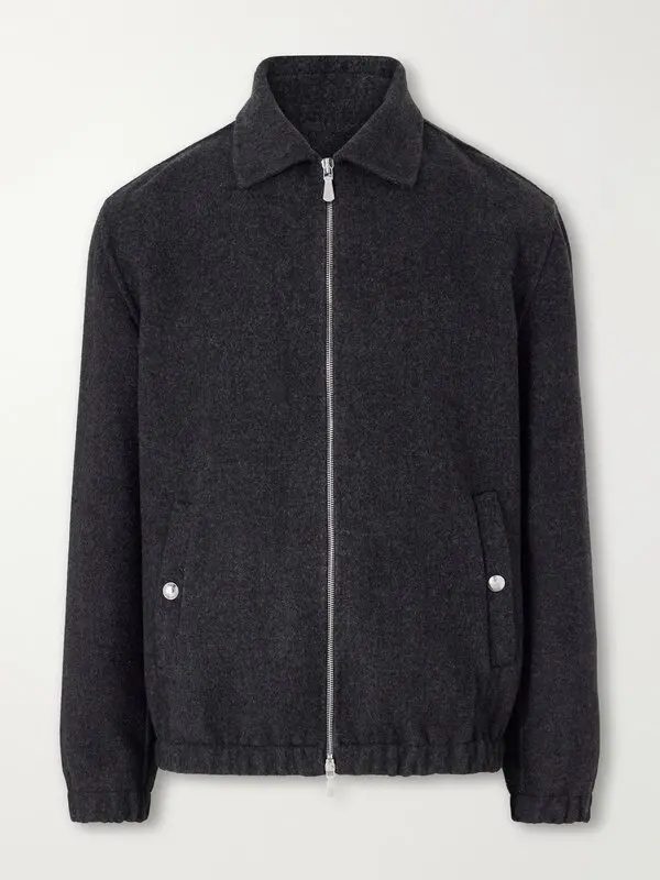 Eleventy Wool Bomber Jacket