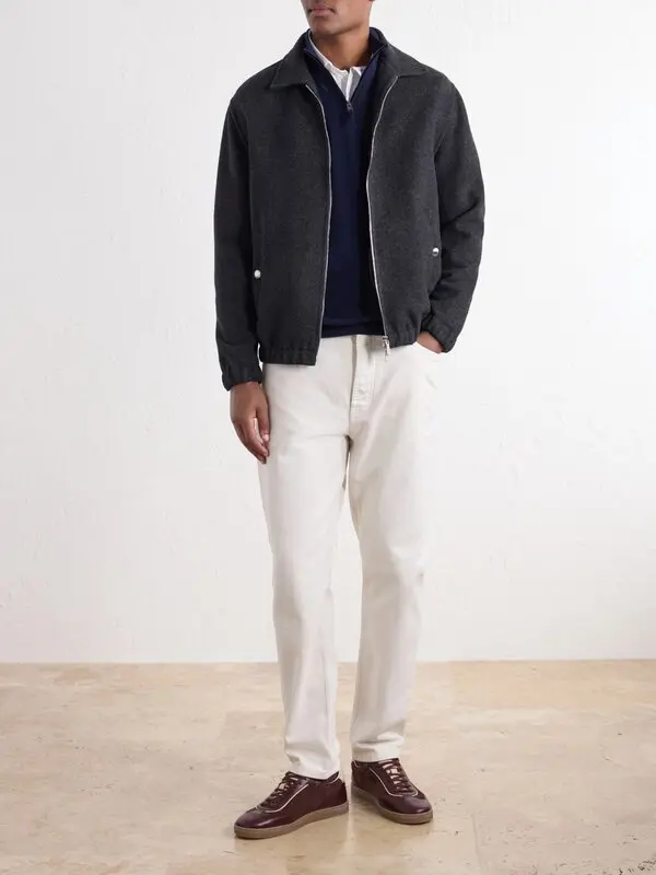 Eleventy Wool Bomber Jacket