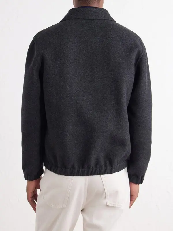 Eleventy Wool Bomber Jacket