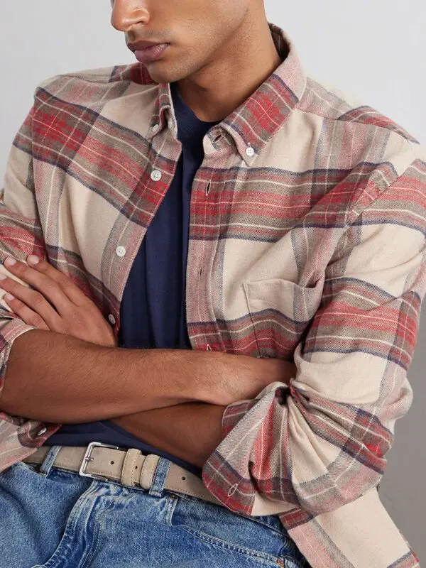 Portuguese Flannel Sabela Checked Cotton-flannel Shirt