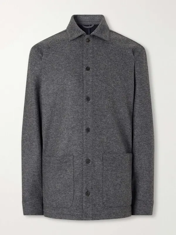Thom Sweeney Cashmere-blend Overshirt