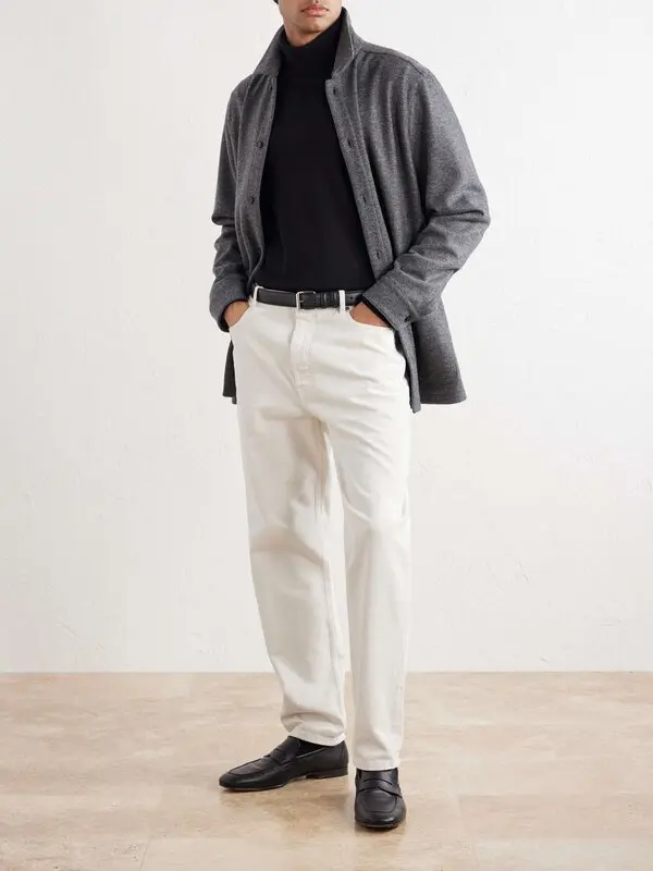 Thom Sweeney Cashmere-blend Overshirt
