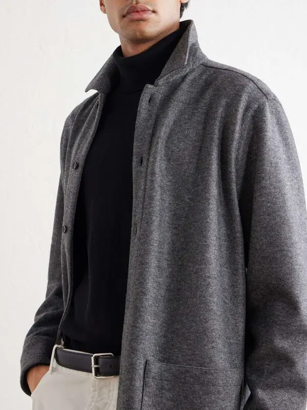 Thom Sweeney Cashmere-blend Overshirt