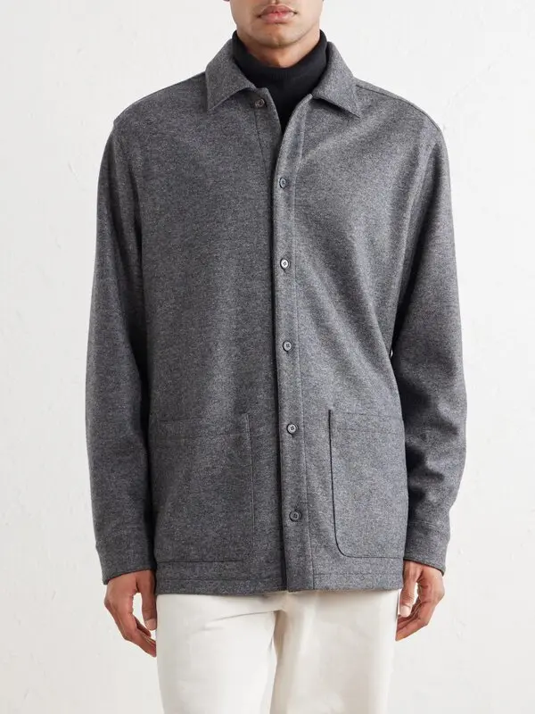 Thom Sweeney Cashmere-blend Overshirt