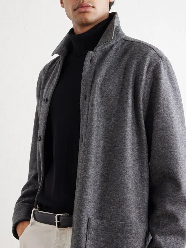 Thom Sweeney Cashmere-blend Overshirt