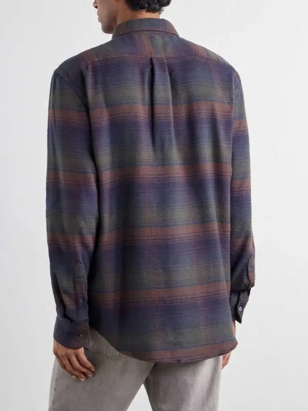 Portuguese Flannel Old Pine Checked Cotton-flannel Shirt