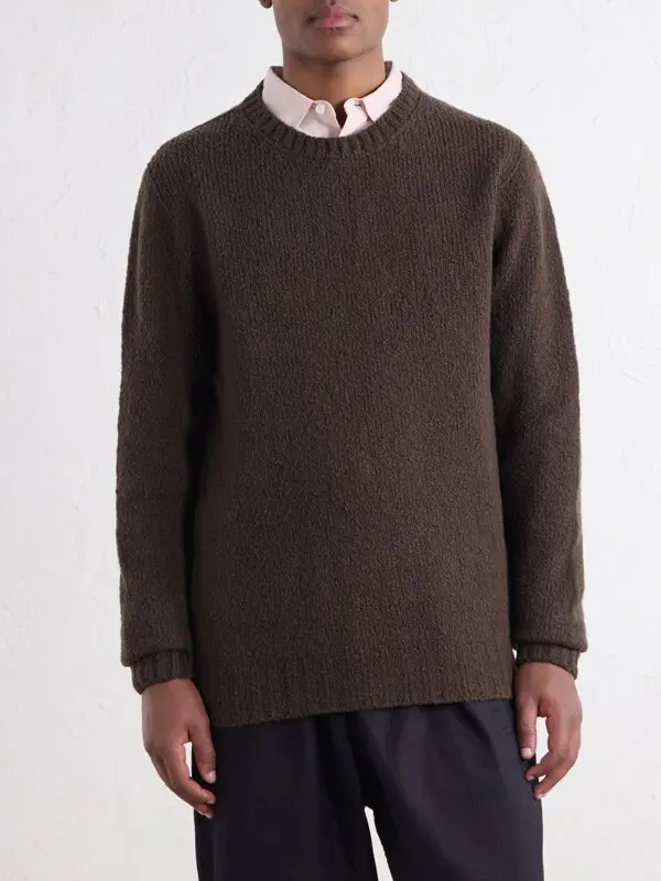 De Bonne Facture Ribbed Wool Sweater
