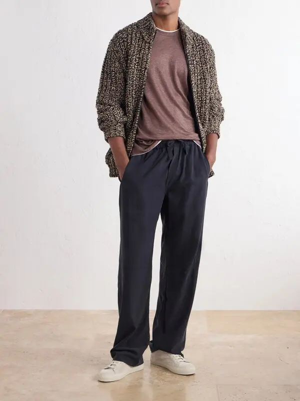 Eleventy Linen T-shirt - Brown