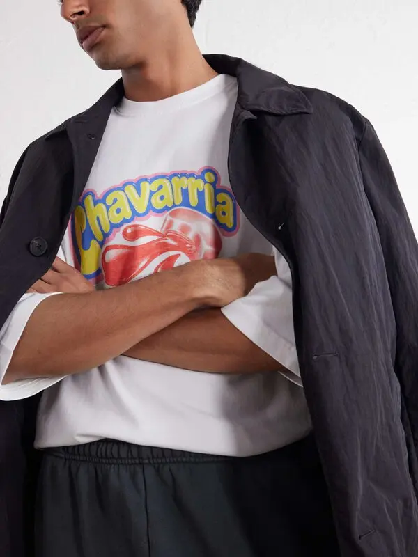 WILLY CHAVARRIA Printed Cotton-jersey T-shirt