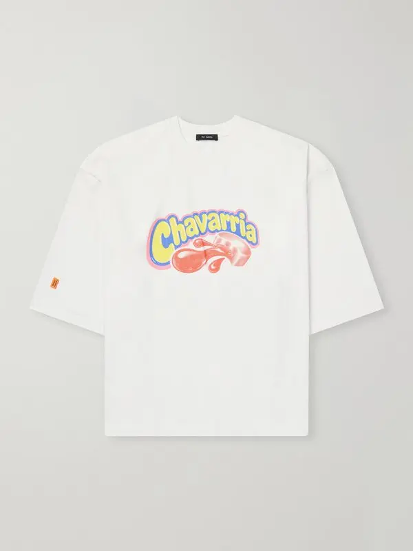 WILLY CHAVARRIA Printed Cotton-jersey T-shirt