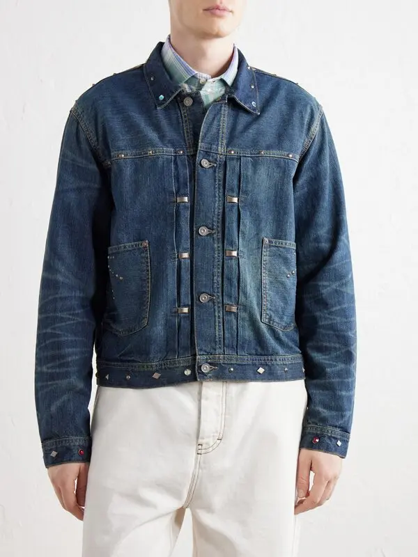 Ralph Lauren Embellished Denim Jacket - Blue