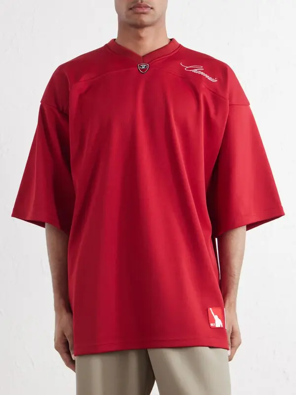 WILLY CHAVARRIA Embroidered Jersey T-shirt - Red