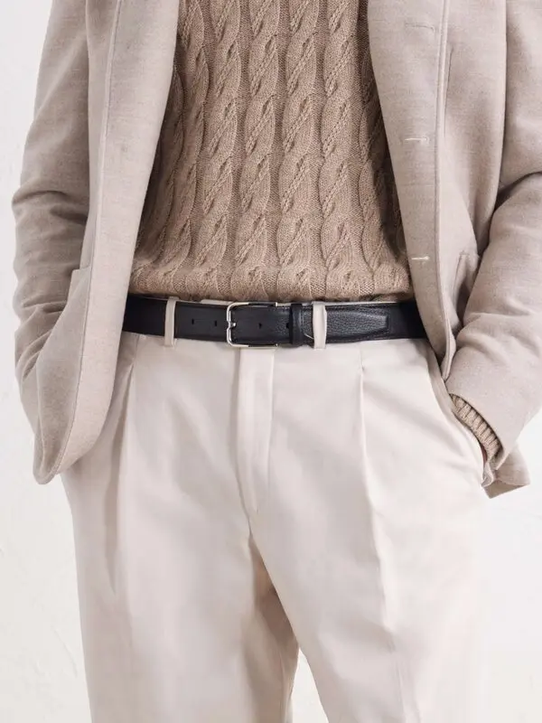 Berluti 3.5 Cm Full-grain Leather Belt