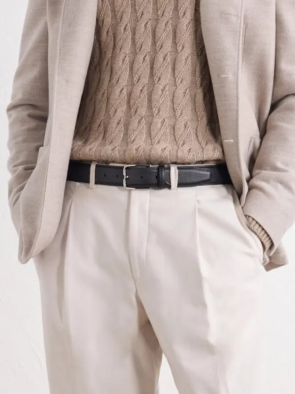 Berluti 3.5 Cm Full-grain Leather Belt