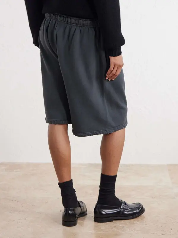 WILLY CHAVARRIA Straight-leg Printed Cotton-jersey Shorts