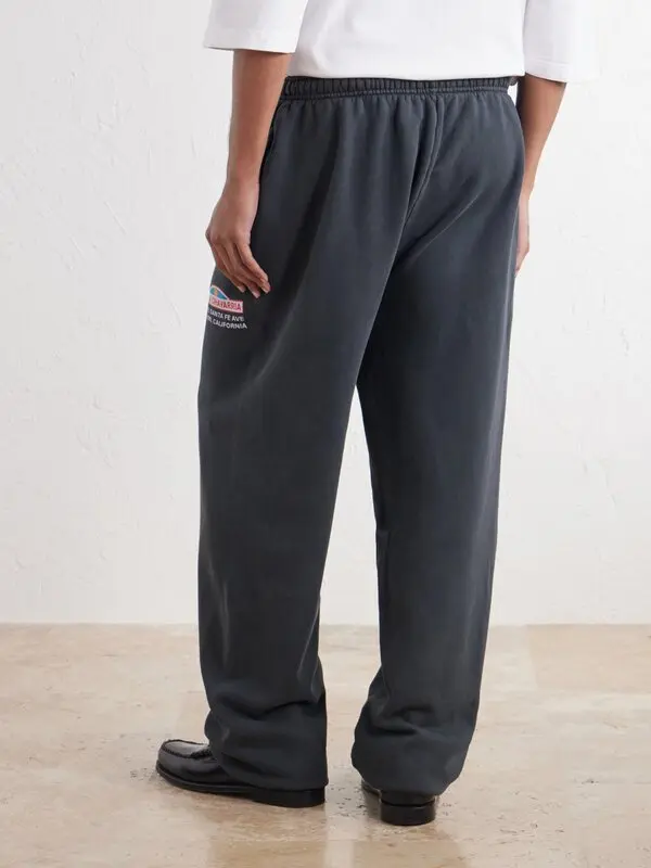 WILLY CHAVARRIA Straight-leg Printed Cotton-jersey Sweatpants
