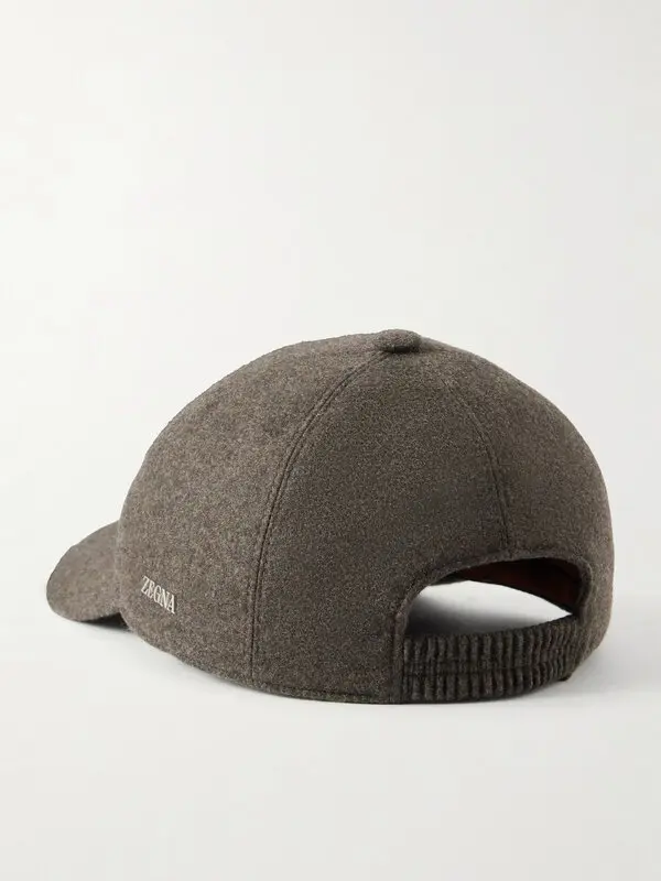 Zegna Oasi Logo-embellished Cashmere Baseball Cap