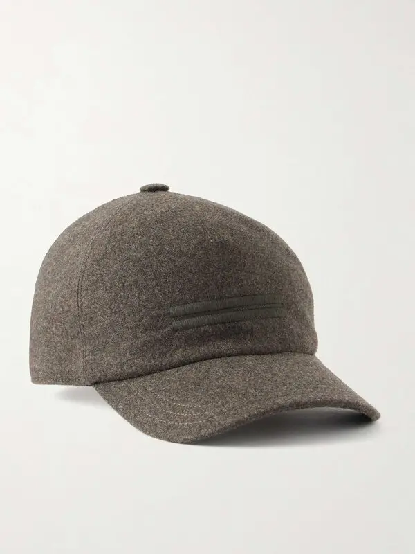 Zegna Oasi Logo-embellished Cashmere Baseball Cap