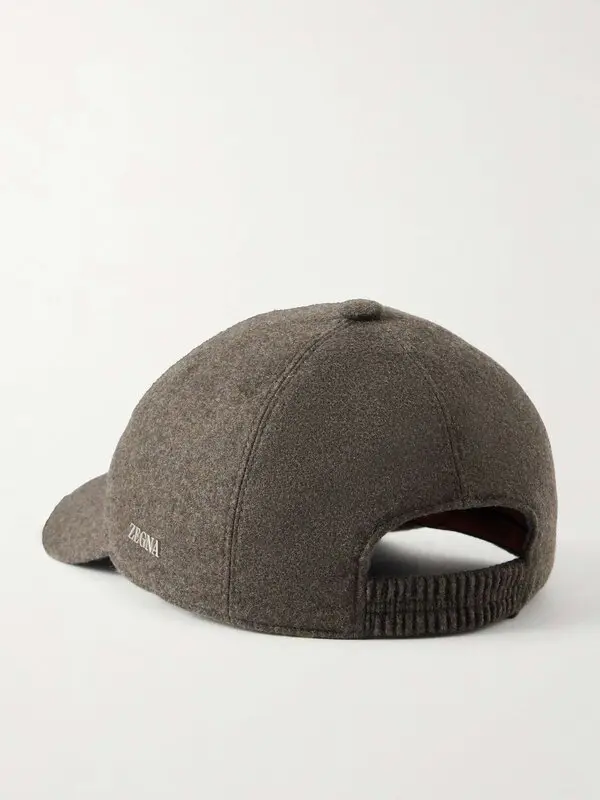 Zegna Oasi Logo-embellished Cashmere Baseball Cap