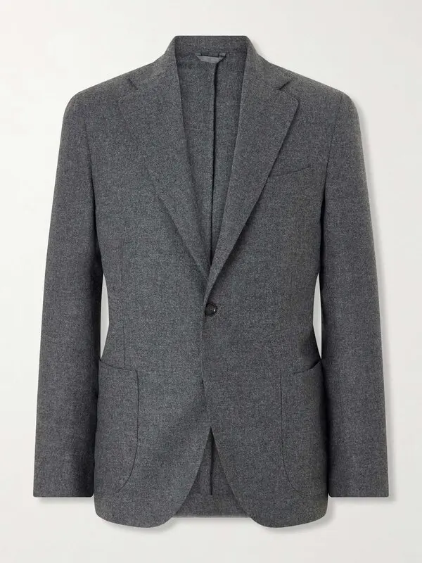 DE PETRILLO Posillipo Wool And Cashmere-blend Suit Jacket