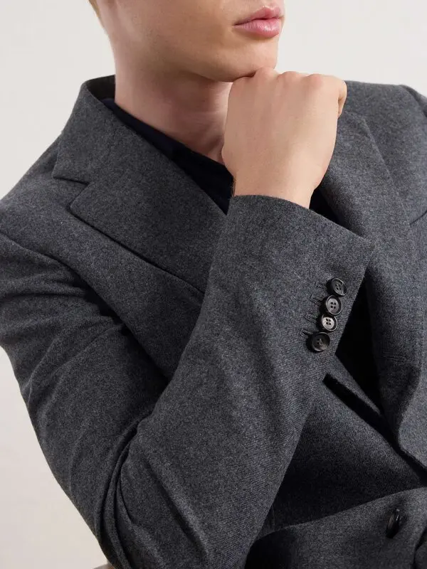 DE PETRILLO Posillipo Wool And Cashmere-blend Suit Jacket
