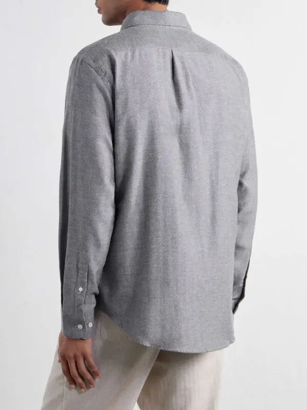 Portuguese Flannel Espiga Herringbone Cotton-flannel Shirt