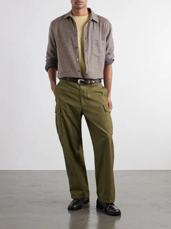 Portuguese Flannel Houndstooth Organic Cotton-flannel Shirt