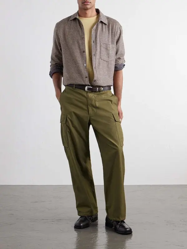 Portuguese Flannel Houndstooth Organic Cotton-flannel Shirt