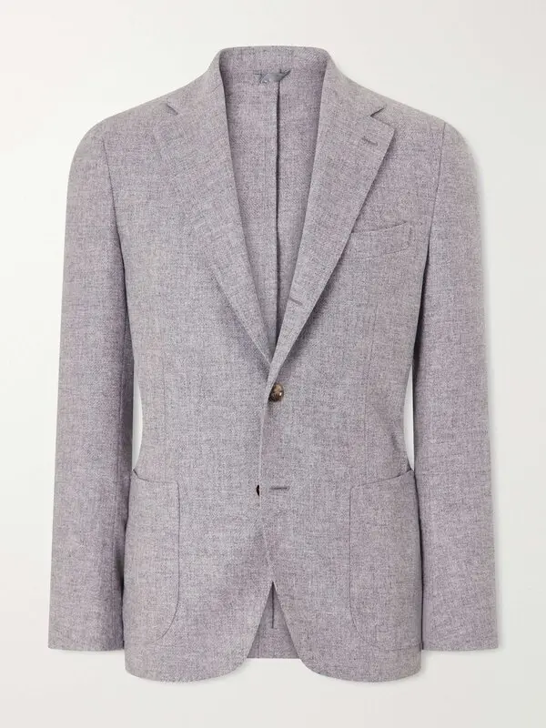 DE PETRILLO Posillipo Wool And Cashmere-blend Blazer