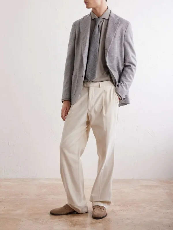 DE PETRILLO Posillipo Wool And Cashmere-blend Blazer