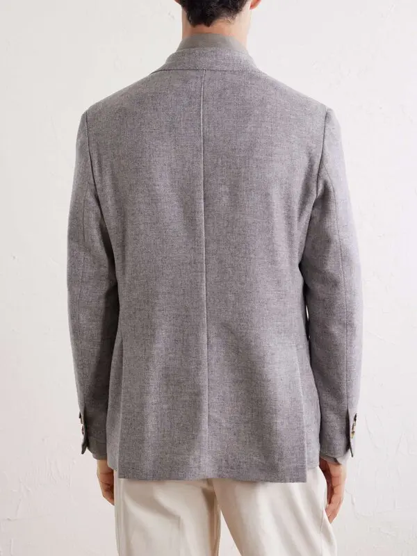 DE PETRILLO Posillipo Wool And Cashmere-blend Blazer