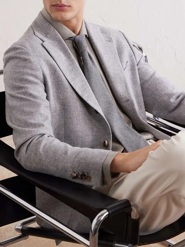 DE PETRILLO Posillipo Wool And Cashmere-blend Blazer