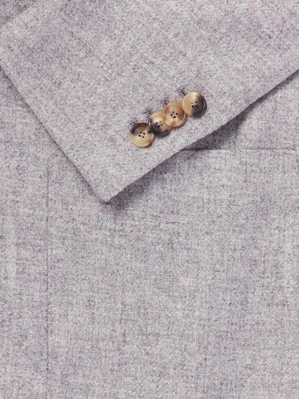 DE PETRILLO Posillipo Wool And Cashmere-blend Blazer - Gray