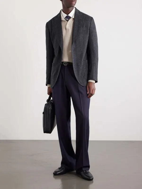 DE PETRILLO Faro Wool And Cashmere-blend Blazer