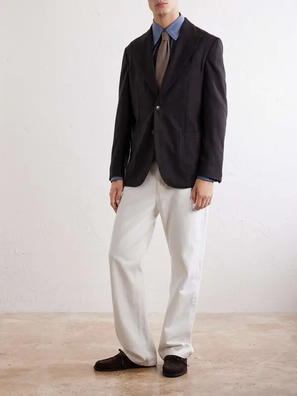 DE PETRILLO Faro Wool And Cashmere-blend Blazer