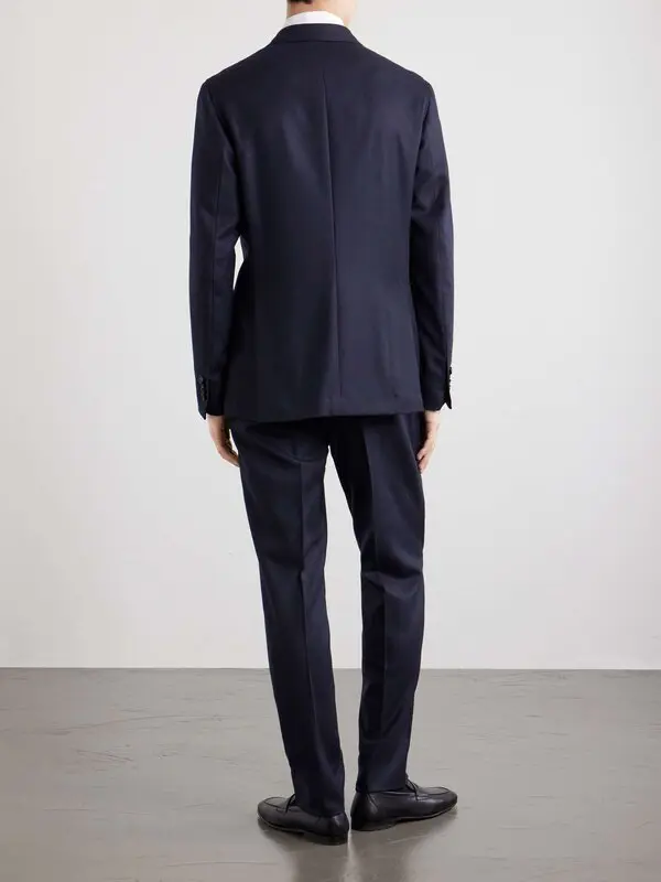 DE PETRILLO Sorrento Wool-twill Suit Jacket