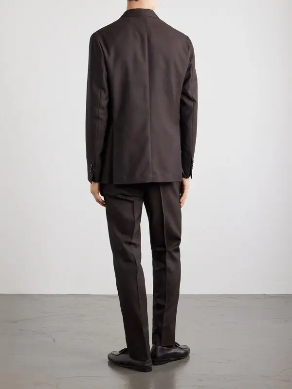 DE PETRILLO Posillipo Virgin Wool-twill Suit Jacket