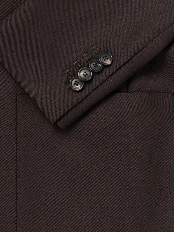 DE PETRILLO Posillipo Virgin Wool-twill Suit Jacket