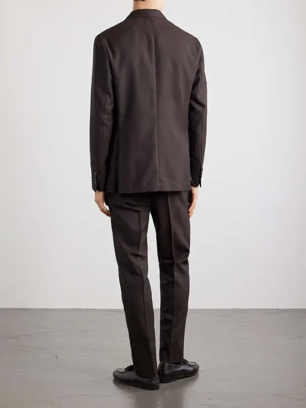 DE PETRILLO Posillipo Virgin Wool-twill Suit Jacket