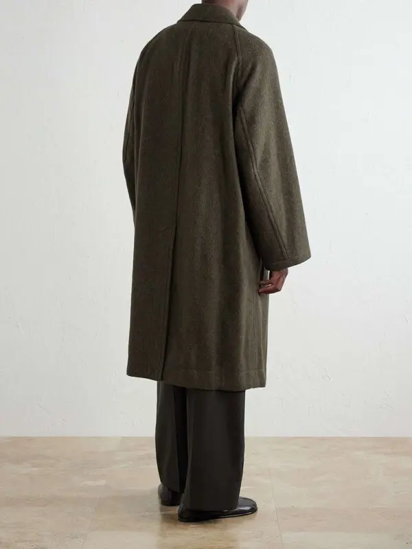 LEMAIRE Double-breasted Wool And Alpaca-blend Felt Coat