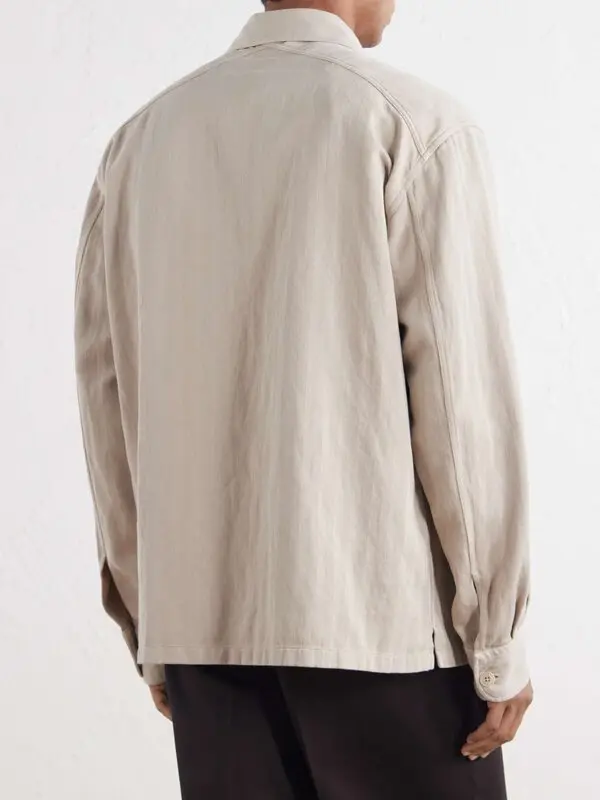 Ralph Lauren Purple Label Cotton And Linen-blend Shirt