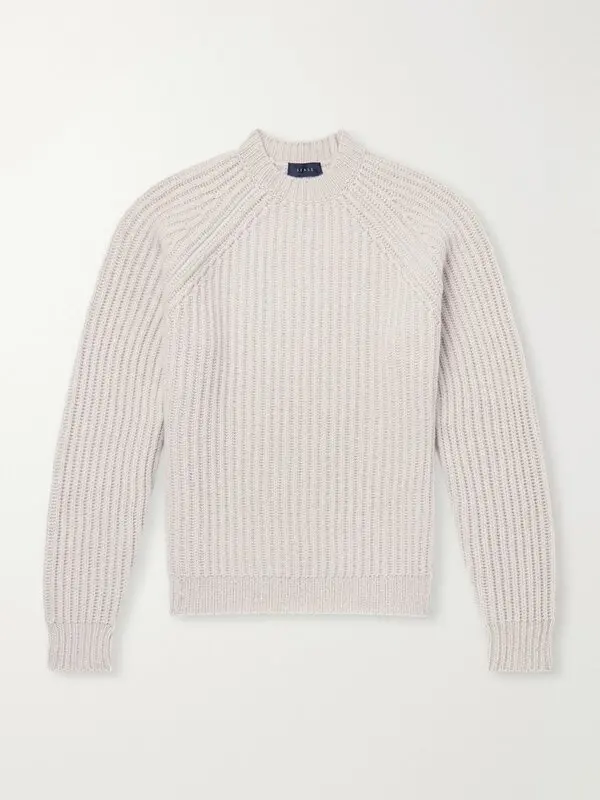 Sease Ribbed Cashmere Sweater - Neutrals